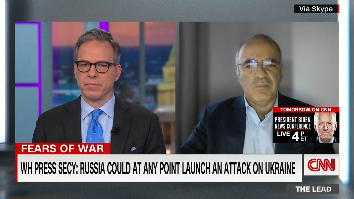 Garry Kasparov on Ukraine, JHU Course | The Lead CNN | January 19, 2022 ...