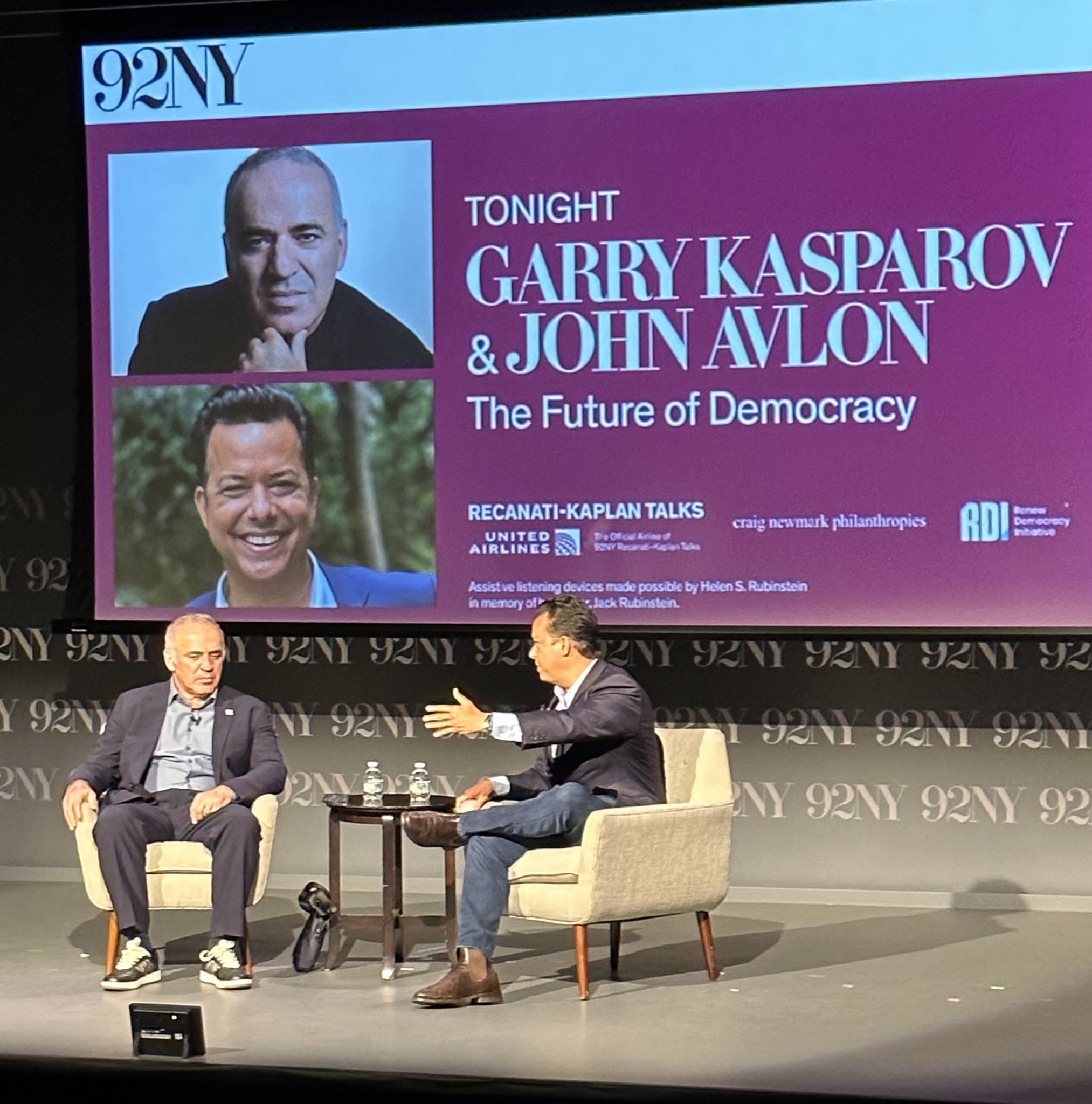 The Future of Democracy: Garry Kasparov and John Avlon | Newmark Civic ...